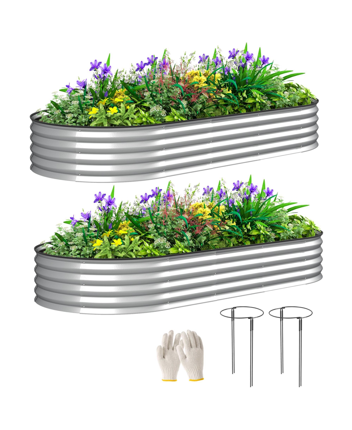 Click here for Outsunny 2PCS Raised Garden Bed  Raised Beds for G... prices