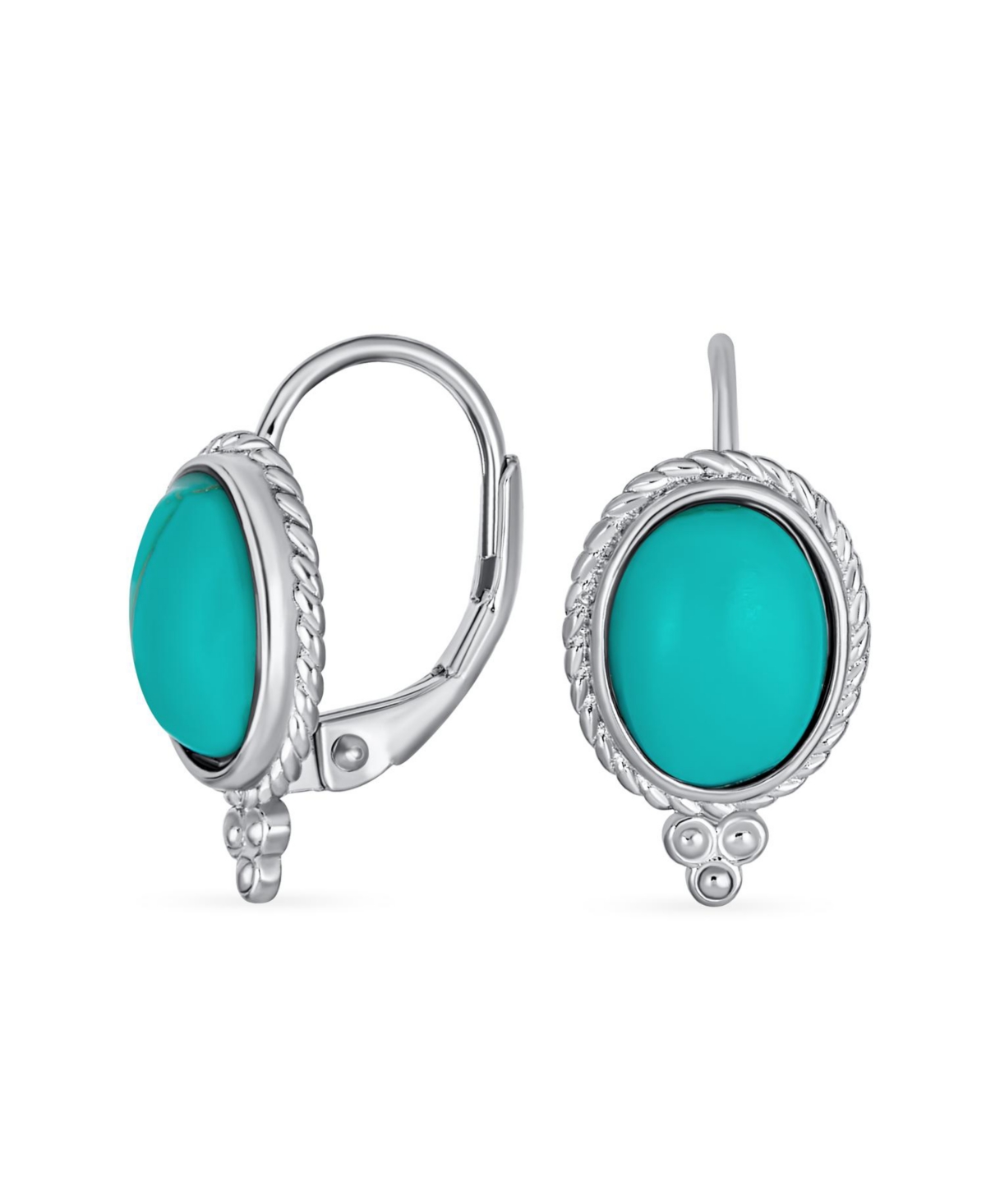 Click here for Bling Jewelry Oval Drop Earrings Gold Plated Sterl... prices