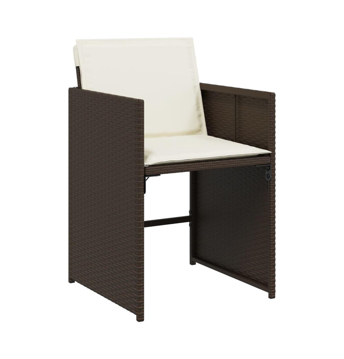 Click here for Patio Chairs with Cushions 4 pcs Brown Poly Rattan... prices