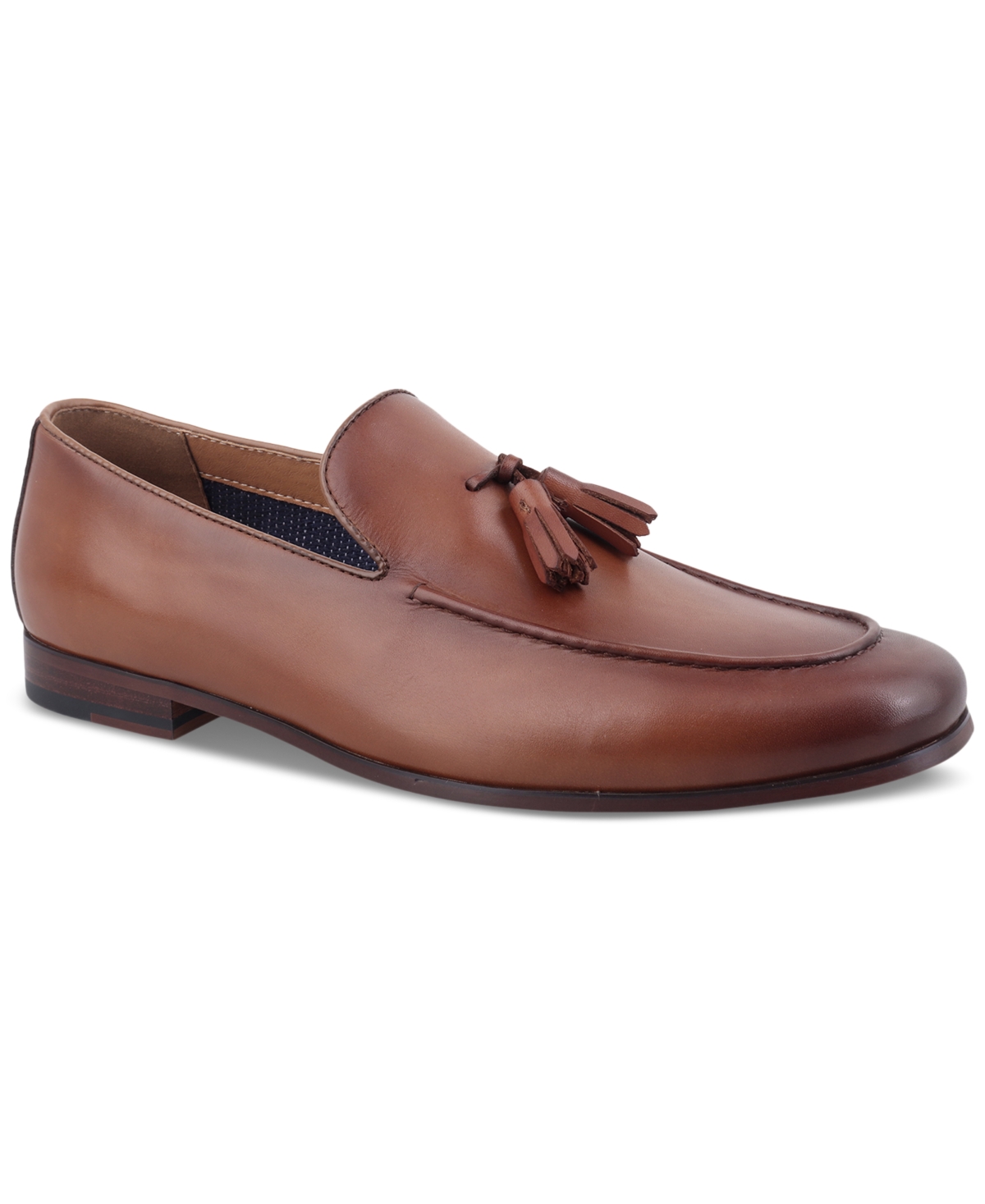 Click here for Bar Iii Mens Benjiee Leather Slip-On Tassel Loafer... prices