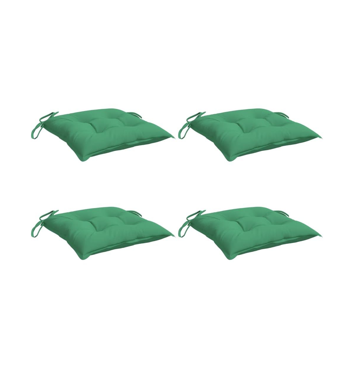 Click here for Chair Cushions 4 pcs Green 19.7x19.7x2.8 Oxford Fa... prices
