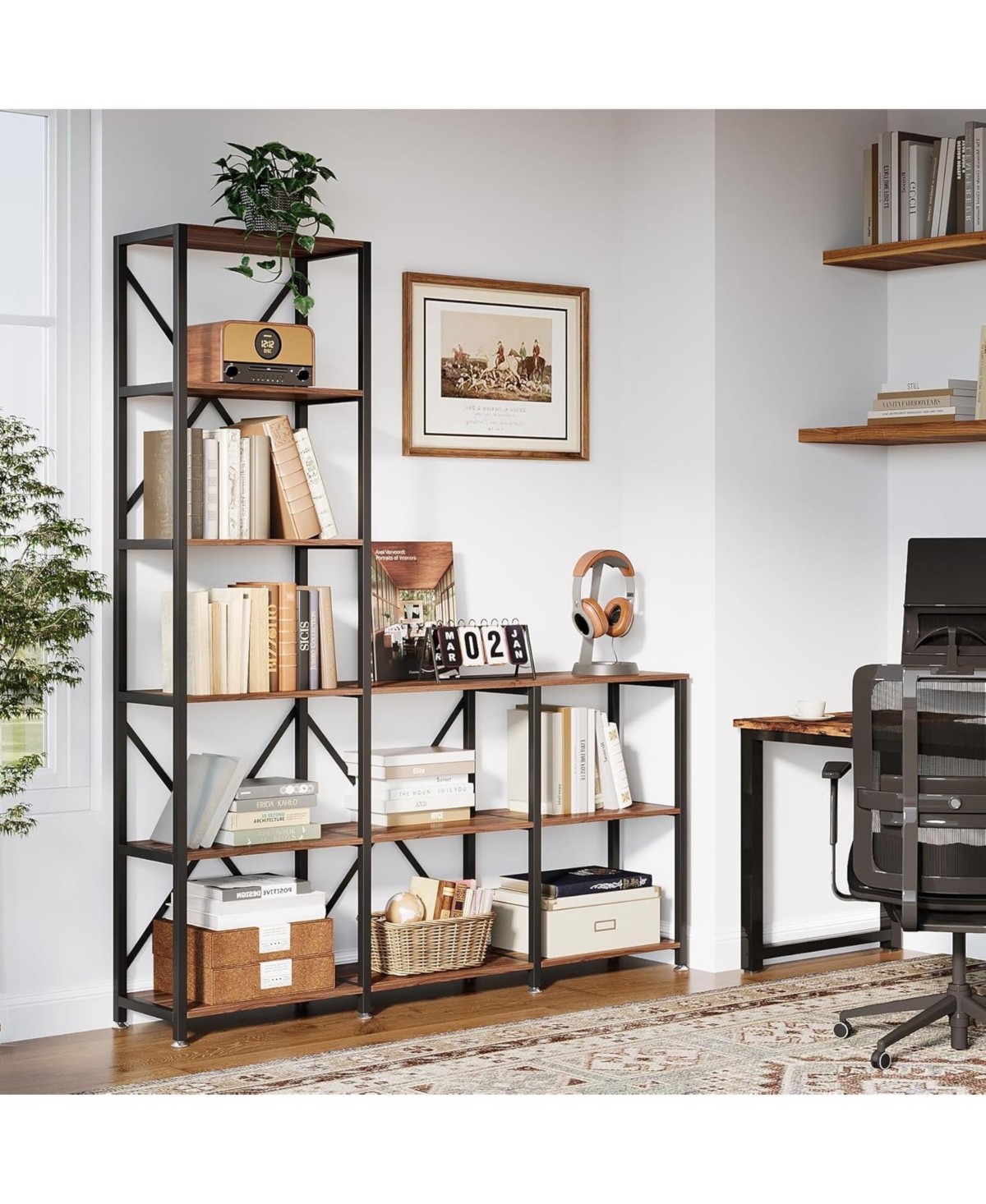 Click here for Tribesigns 5-Tier Bookshelves  Industrial Ladder C... prices