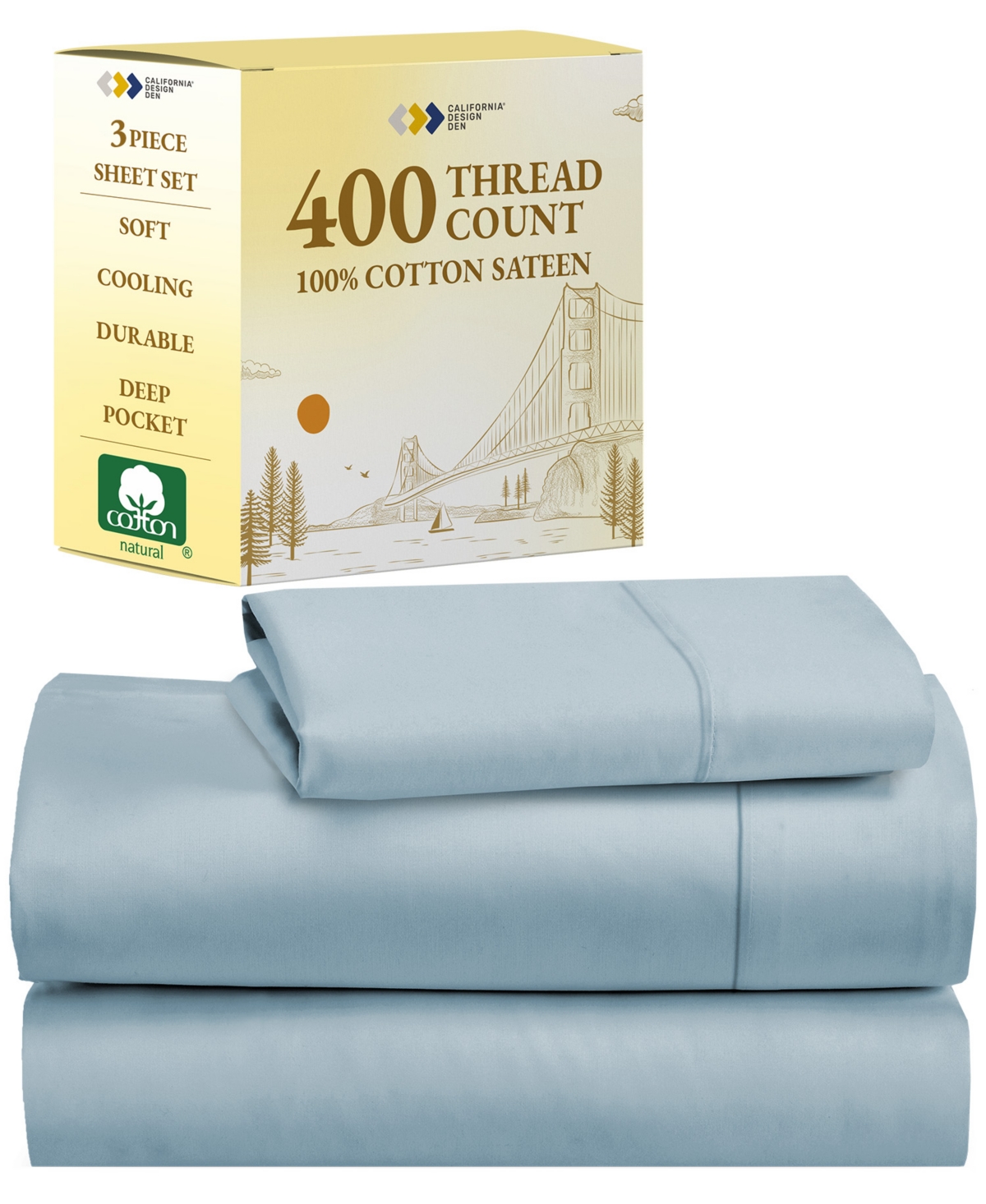 Click here for Soft Cotton Sheet Set - 400 Thread Count 100 Cotto... prices