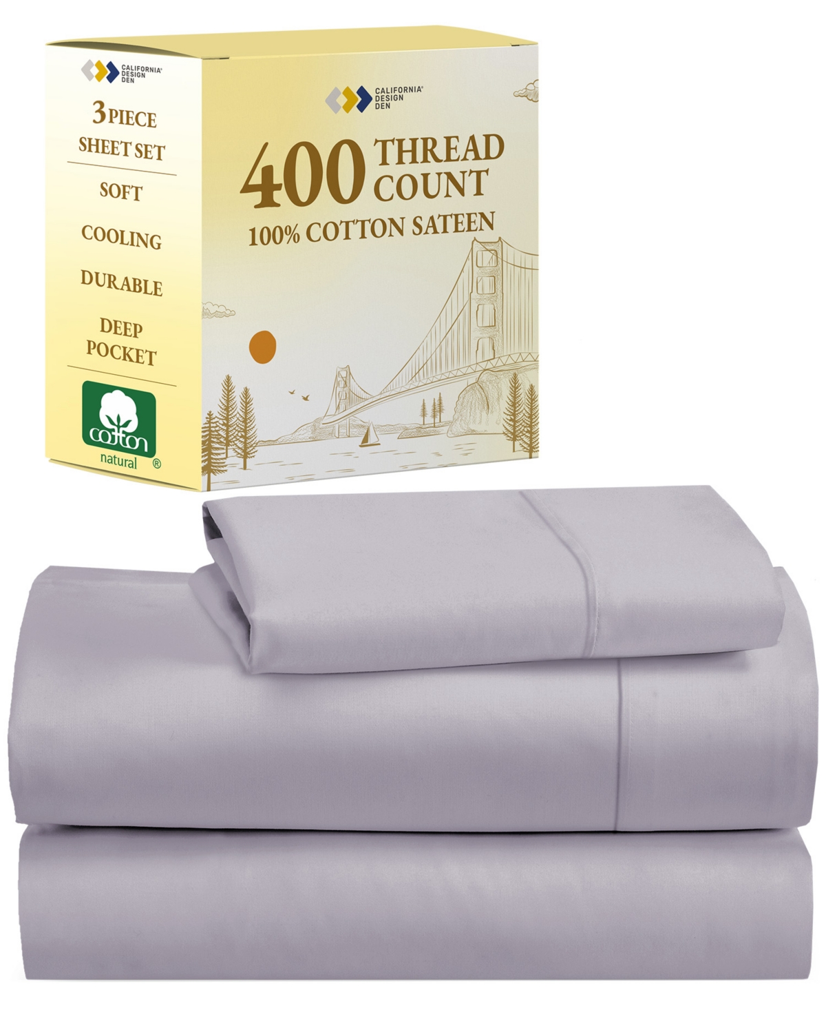 Click here for Soft Cotton Sheet Set - 400 Thread Count 100 Cotto... prices