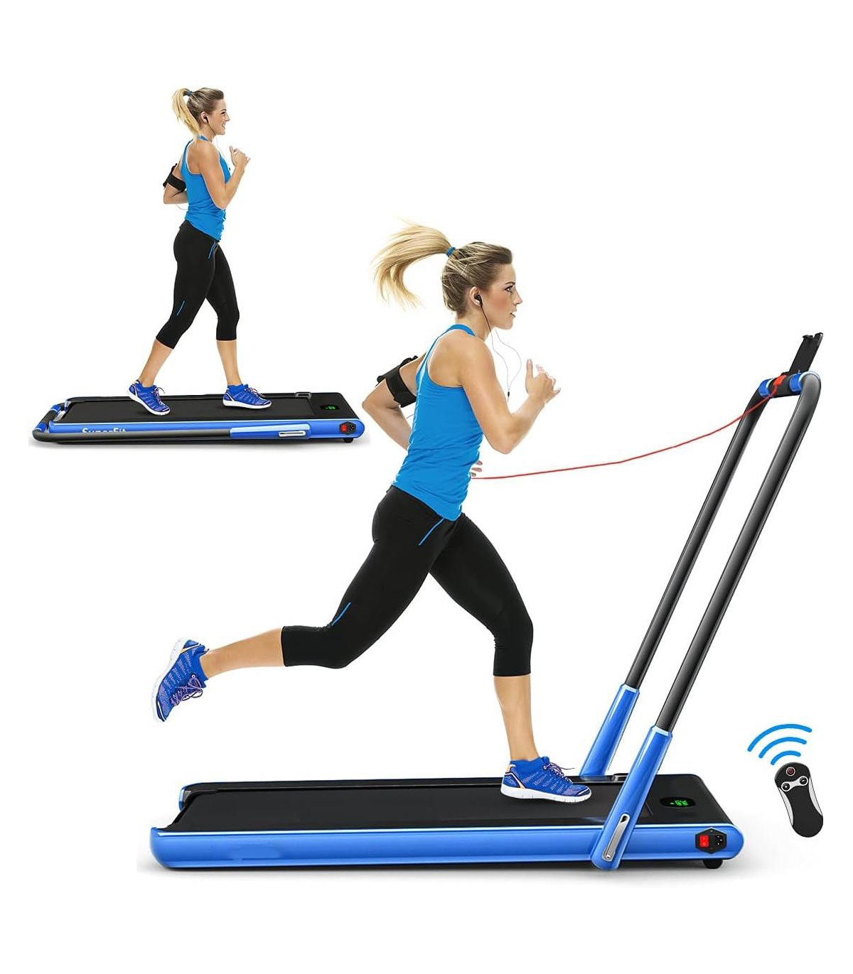 Click here for 2.25 Hp 2-in-1 Folding Walking Pad Treadmill with... prices