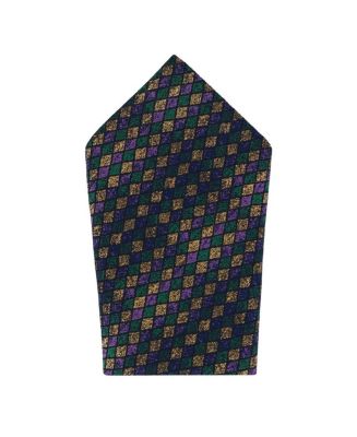 Trafalgar Carnival Diamond Multi-Colored Novelty Silk Pocket Square ...