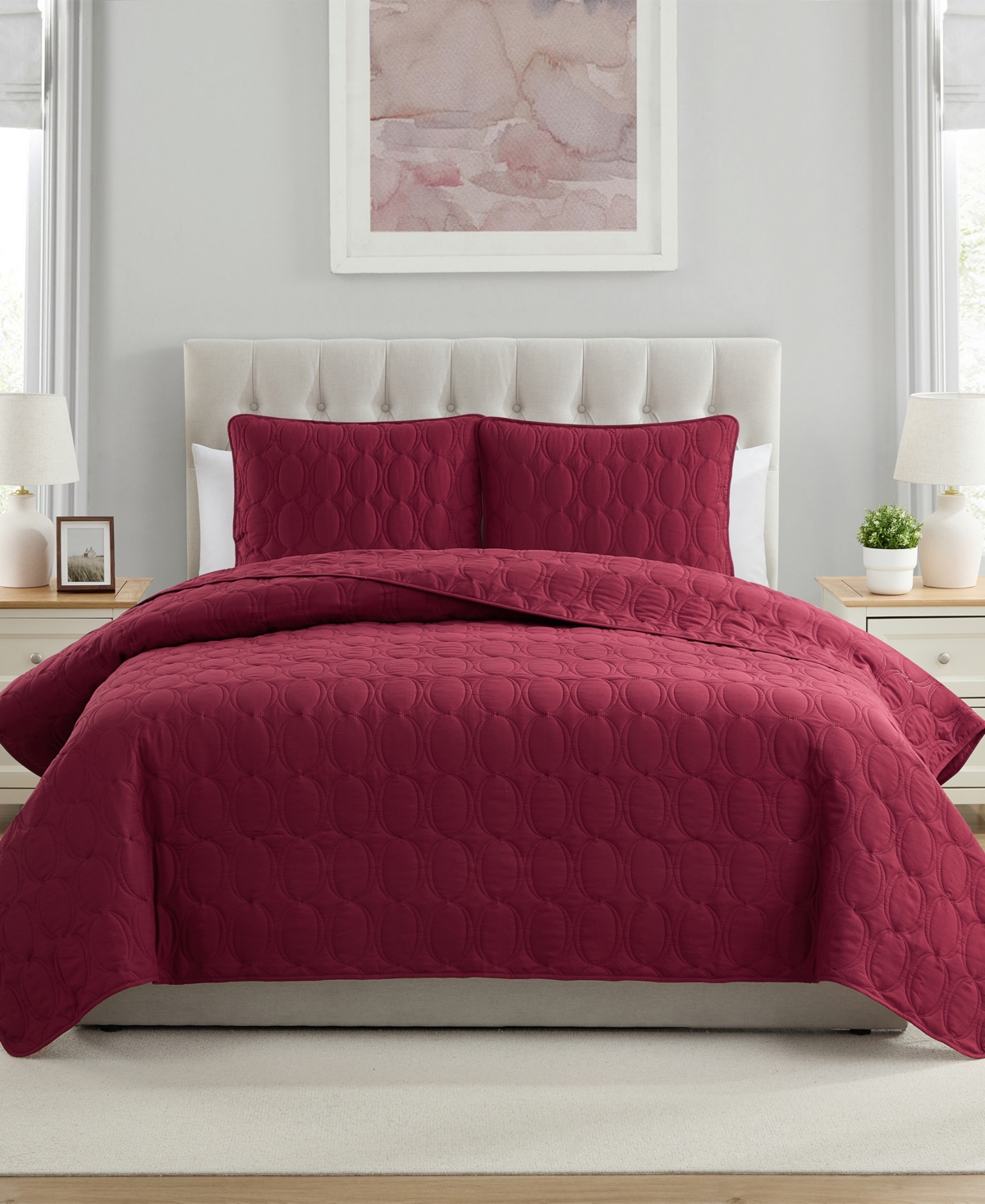 Click here for Vcny Home Circles Pinsonic 3-Pc. Quilt Set  Full/Q... prices