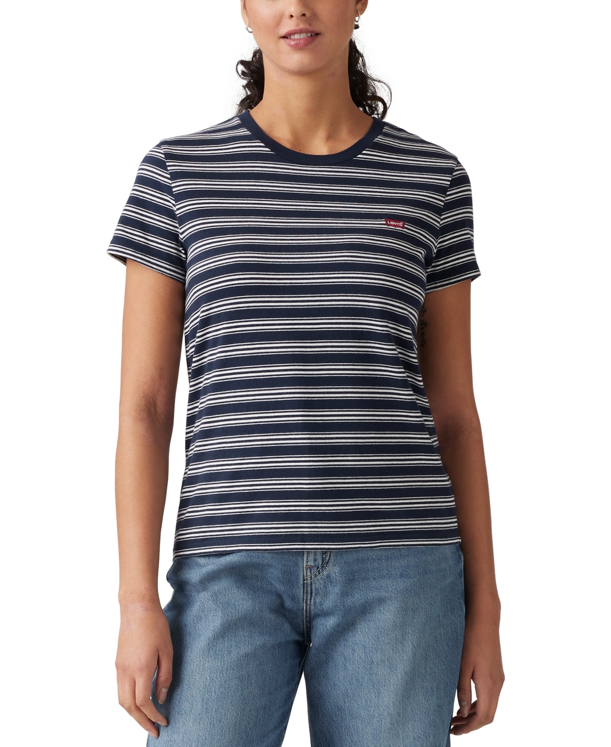 Click here for Levis Womens The Perfect Crewneck Cotton T-Shirt -... prices