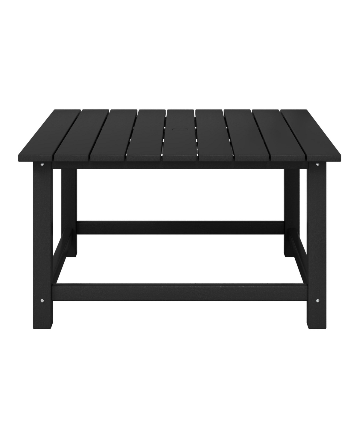 Click here for Low Outdoor Hdpe Square Patio Coffee Table - Black prices