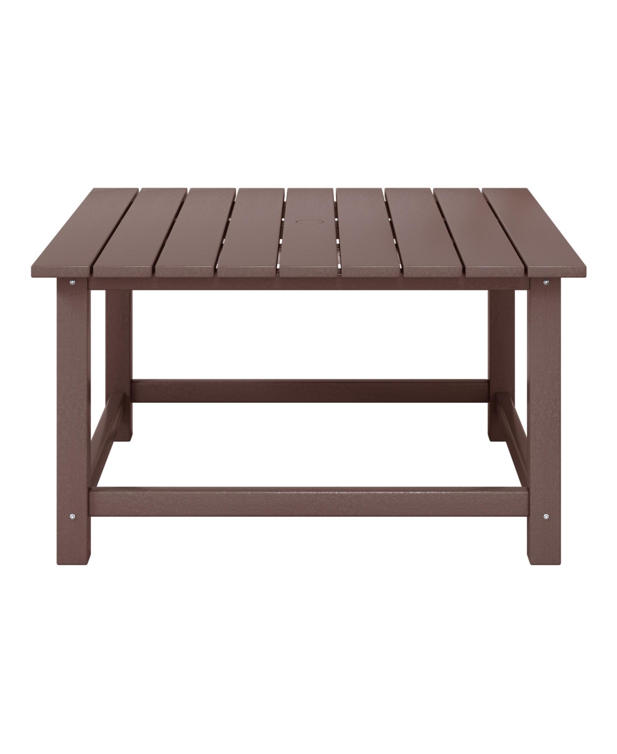Click here for Low Outdoor Hdpe Square Patio Coffee Table - Dark... prices