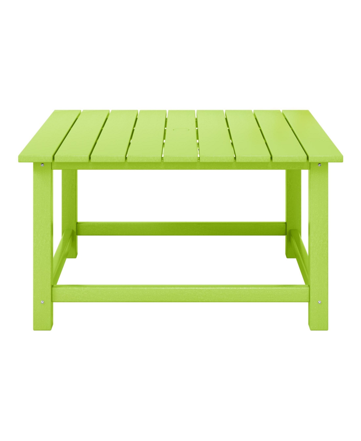 Click here for Low Outdoor Hdpe Square Patio Coffee Table - Lime prices