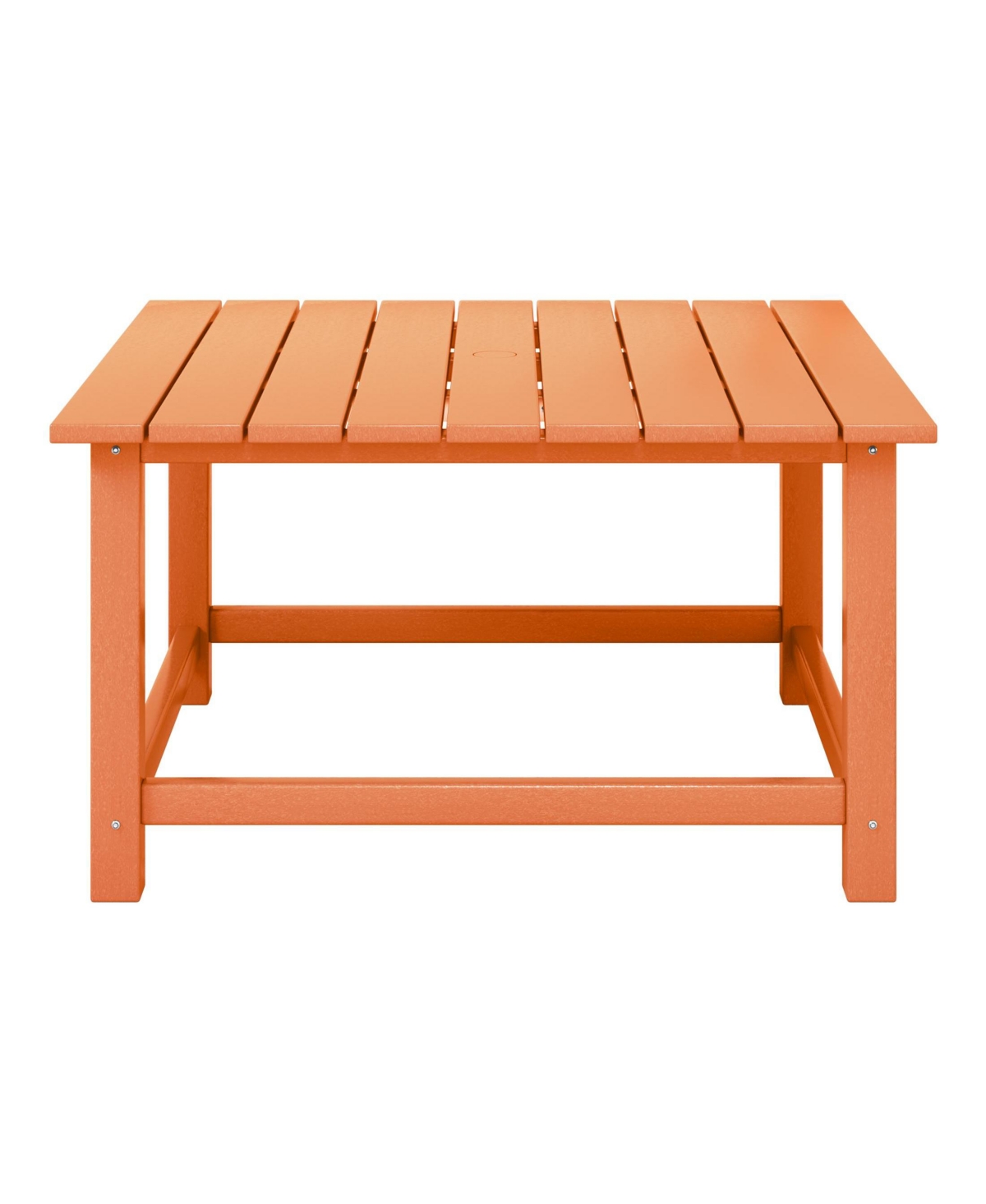 Click here for Low Outdoor Hdpe Square Patio Coffee Table - Orang... prices