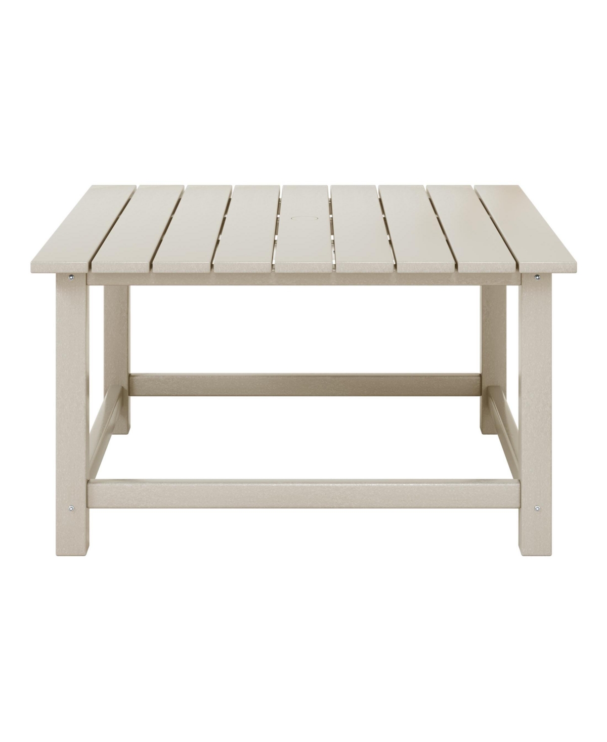 Click here for Low Outdoor Hdpe Square Patio Coffee Table - Sand prices