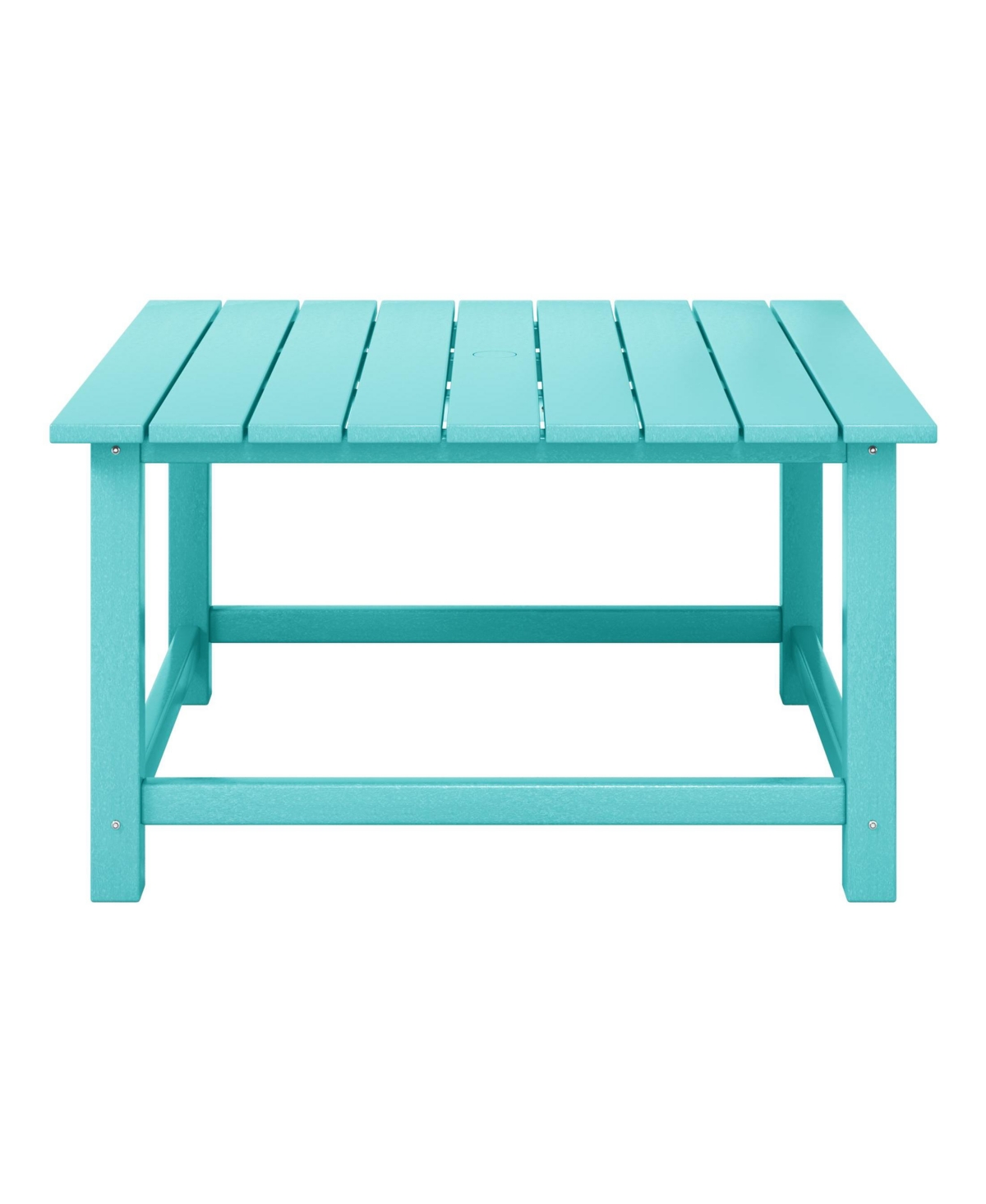 Click here for Low Outdoor Hdpe Square Patio Coffee Table - Turqu... prices