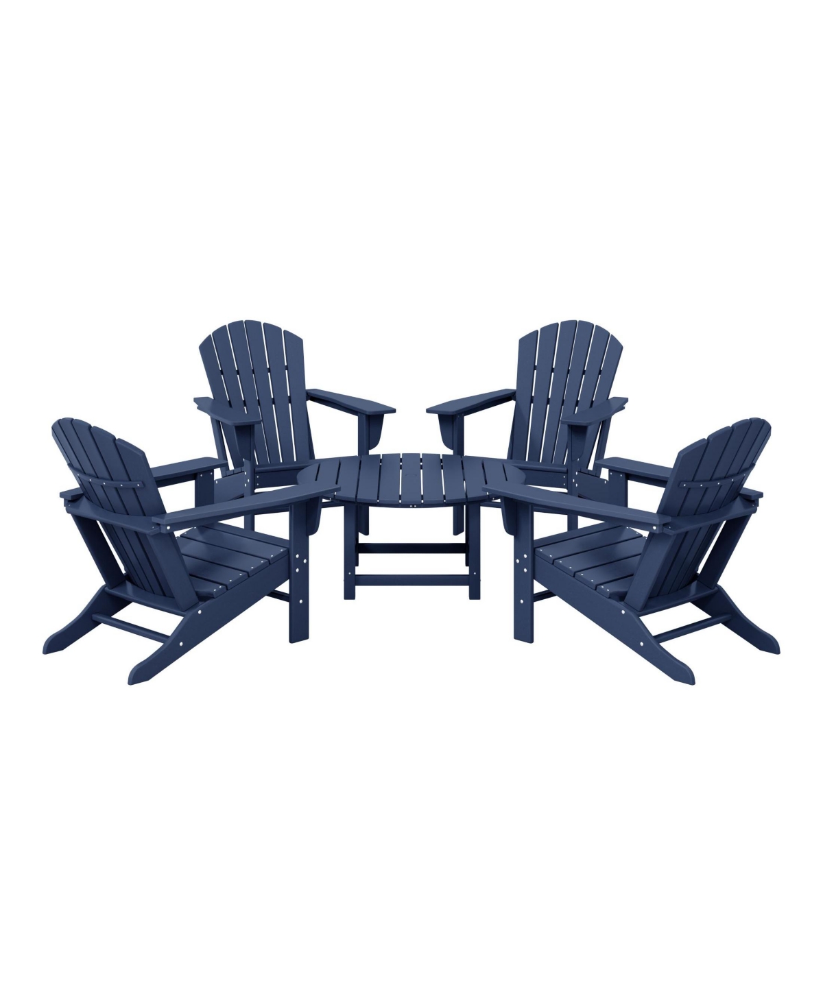 Click here for 5-Piece Outdoor Patio Hdpe Adirondack Chair With R... prices
