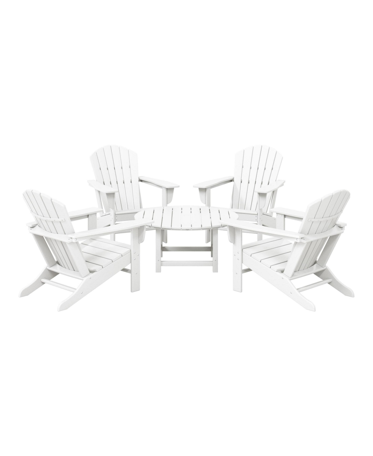 Click here for 5-Piece Outdoor Patio Hdpe Adirondack Chair With R... prices