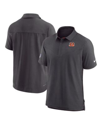 Nike Men's Black Cincinnati Bengals Sideline Lockup Performance Polo ...