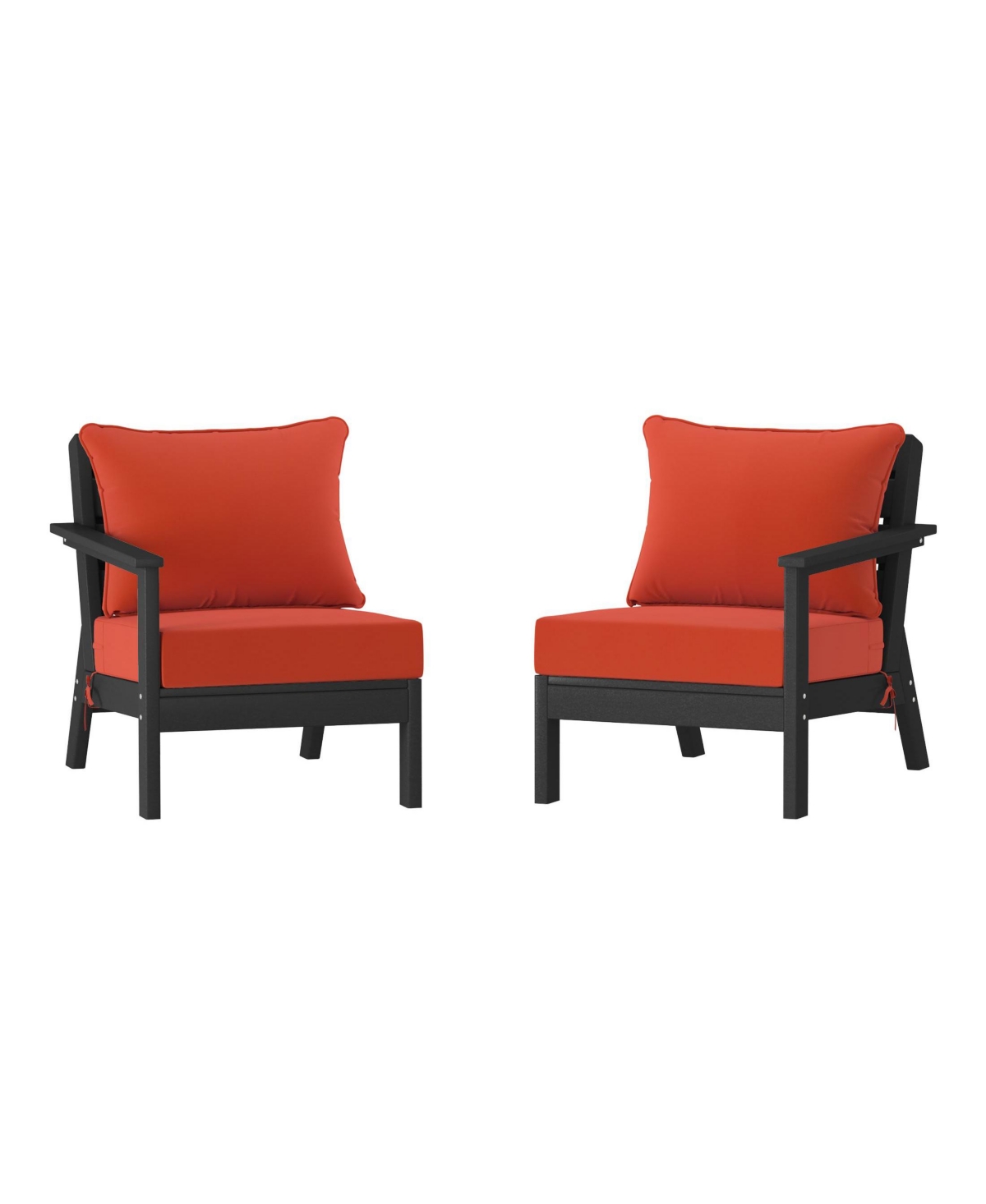 Click here for Outdoor Patio Hdpe Black Loveseat Sofa with Patio... prices