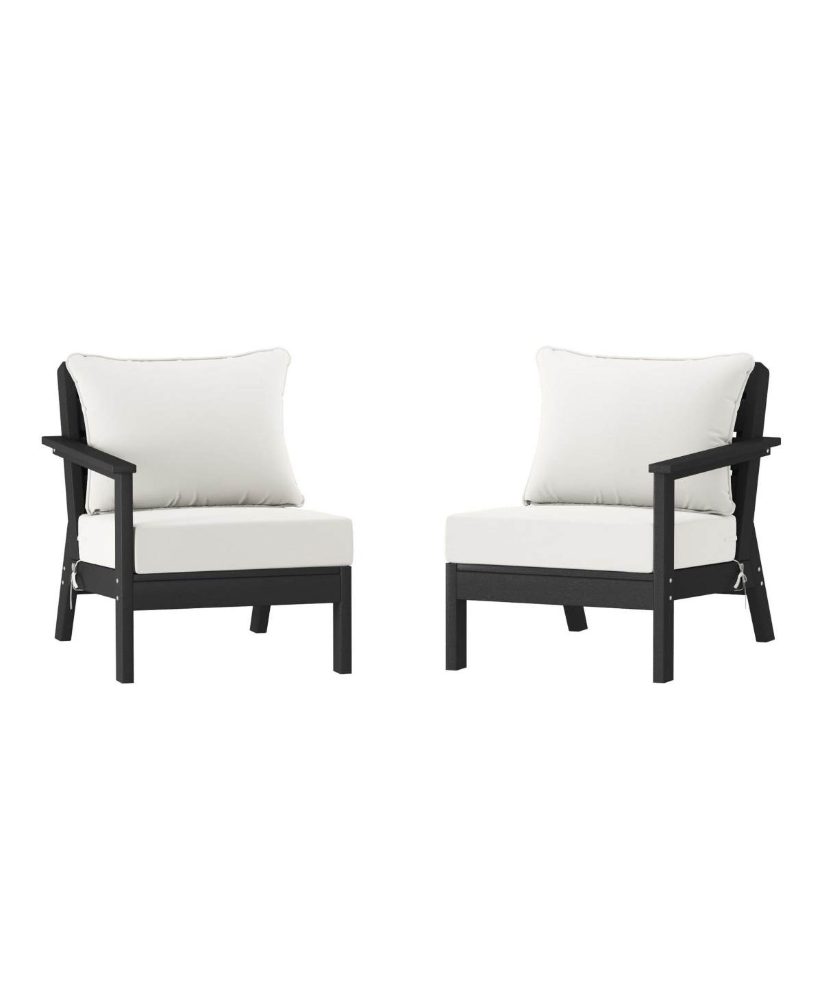 Click here for Outdoor Patio Hdpe Black Loveseat Sofa with Patio... prices