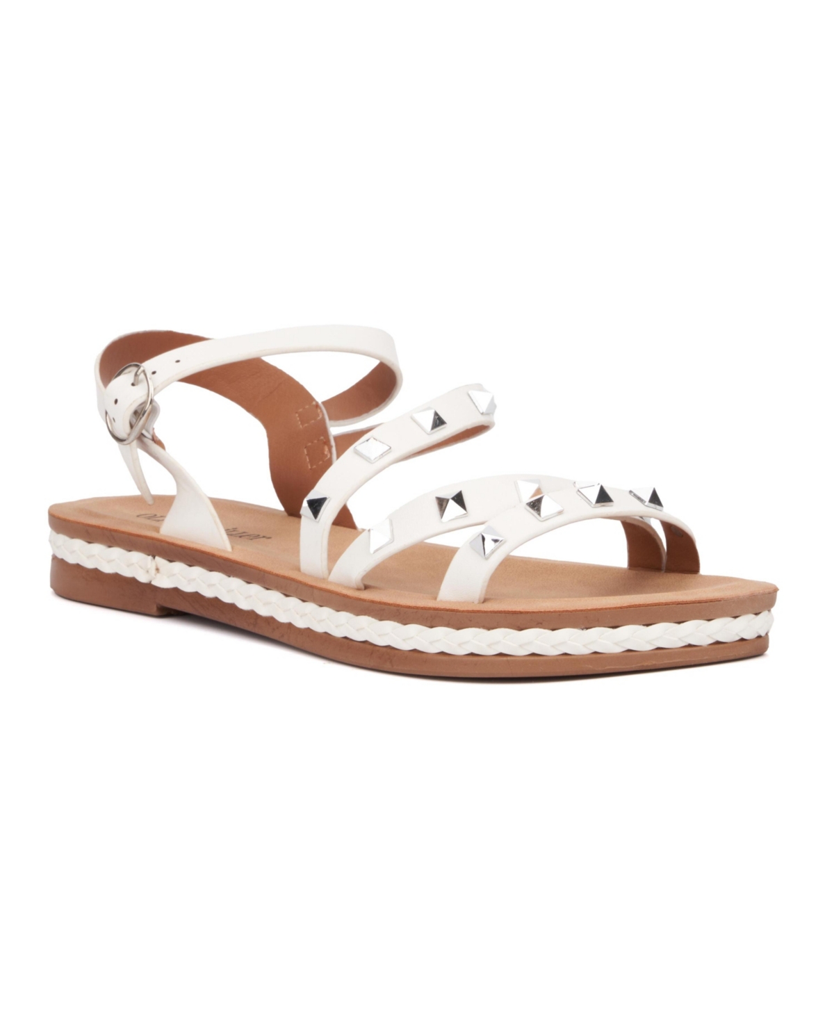 Click here for Womens Martina Ankle Strap Sandals - White prices