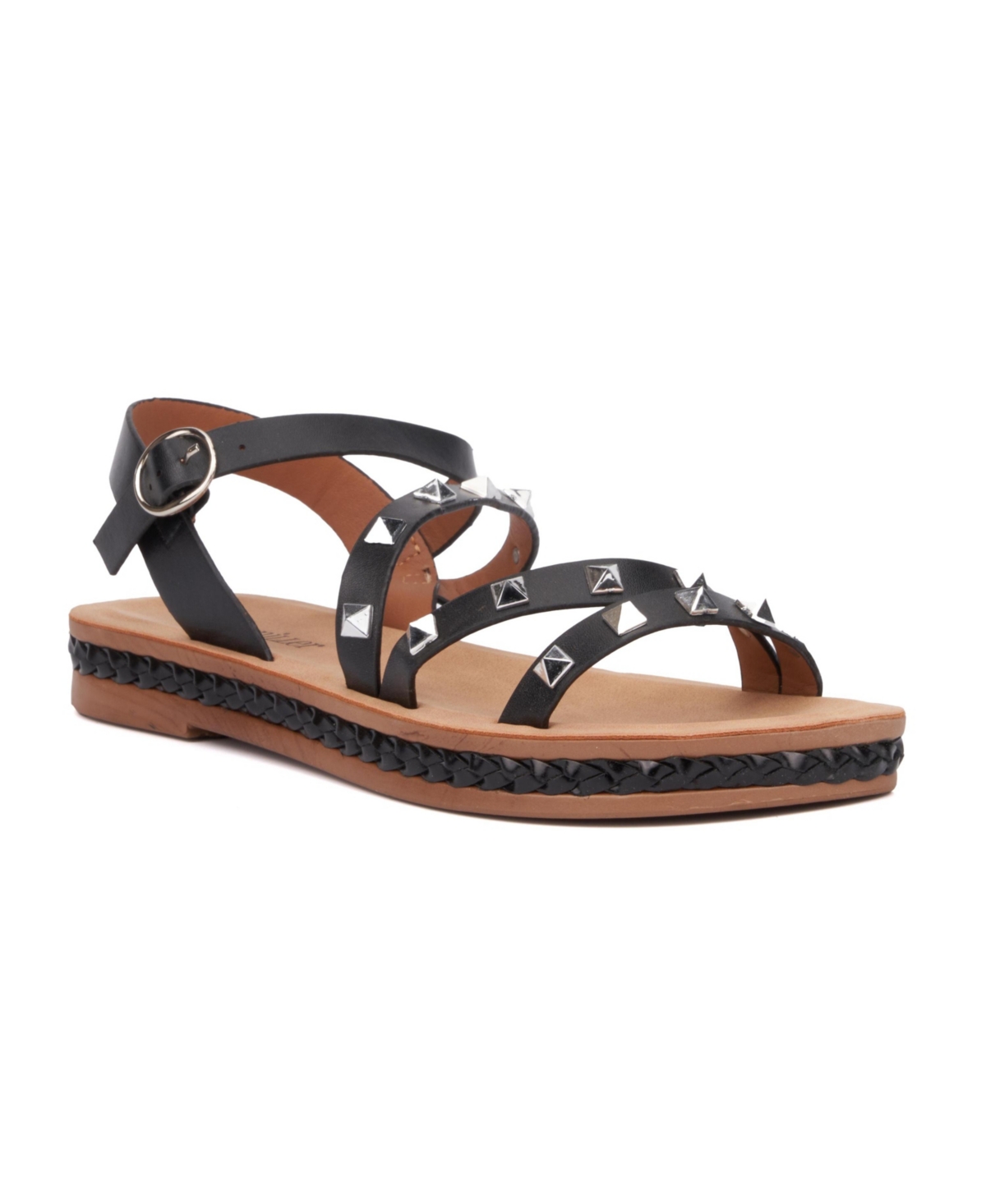 Womens Martina Ankle Strap Sandals - Black