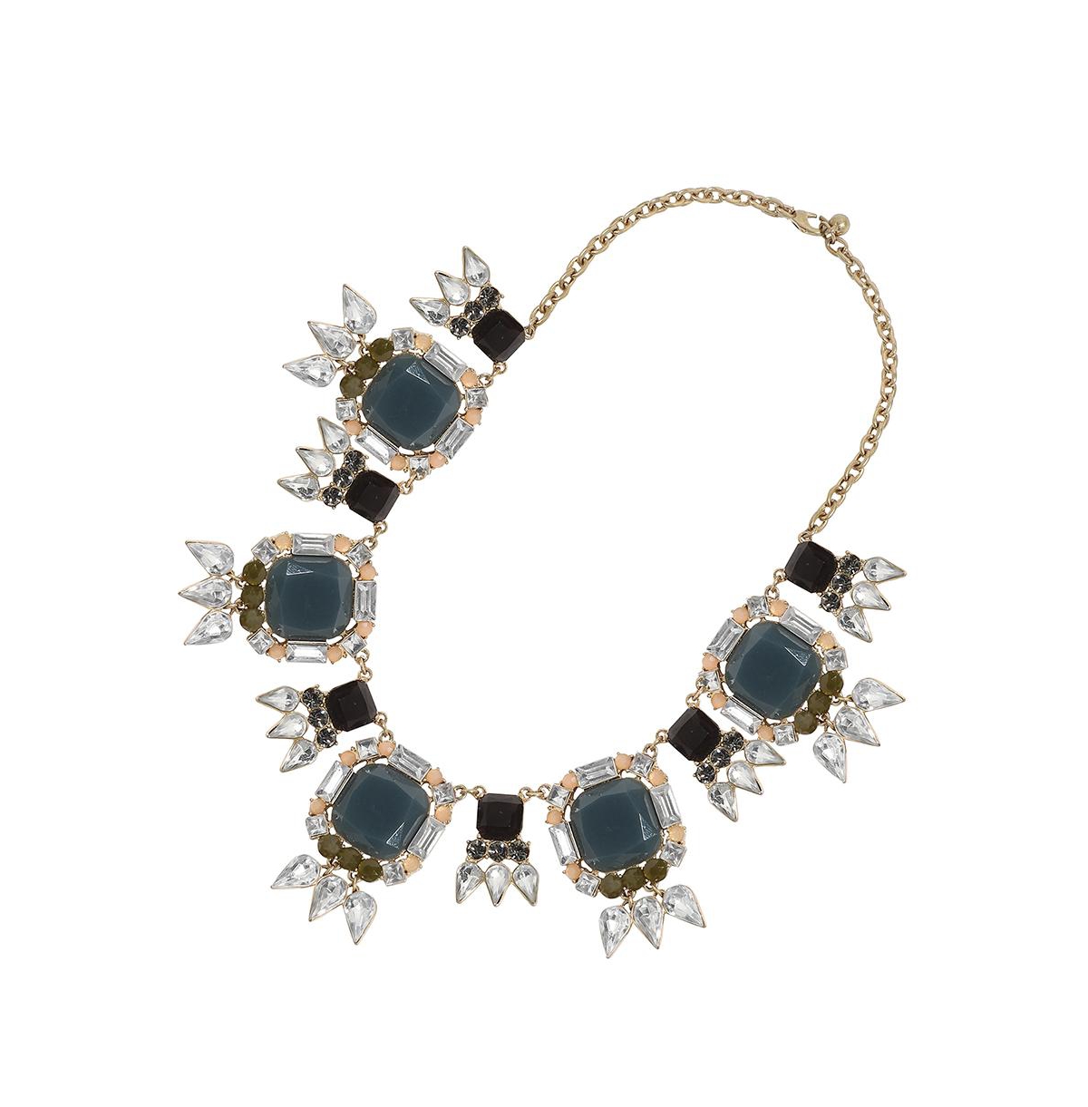 Click here for Party Stone Statement Necklace - Black prices