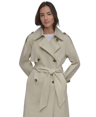 DKNY Jeans Women's Cotton Double-Breasted Trench Coat - Macy's DKNY Jeans Women's Cotton Double-Breasted Trench Coat - Macy's