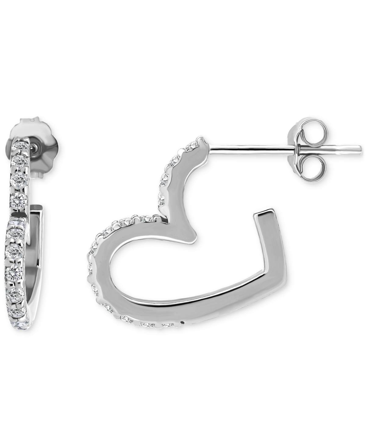 Click here for Giani Bernini (3/8 cttw) Pave Cubic Zirconia Heart... prices