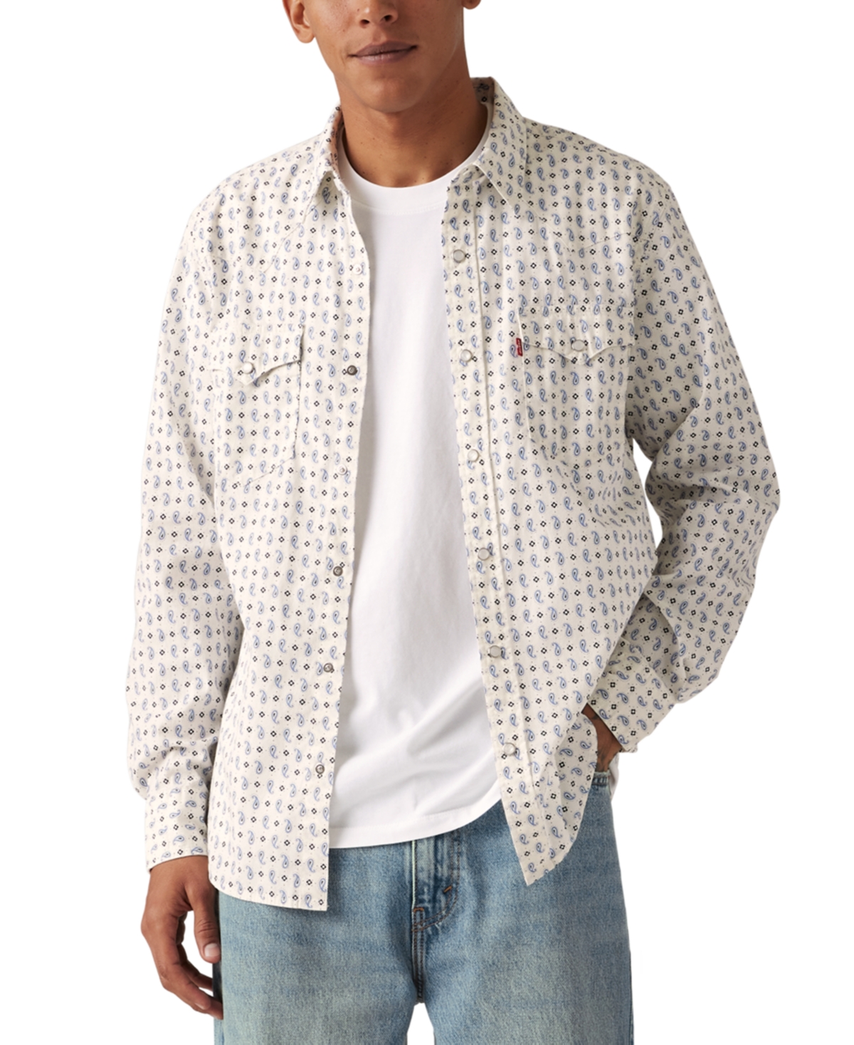 Click here for Levis Mens Classic Standard Fit Western Shirt - Eg... prices