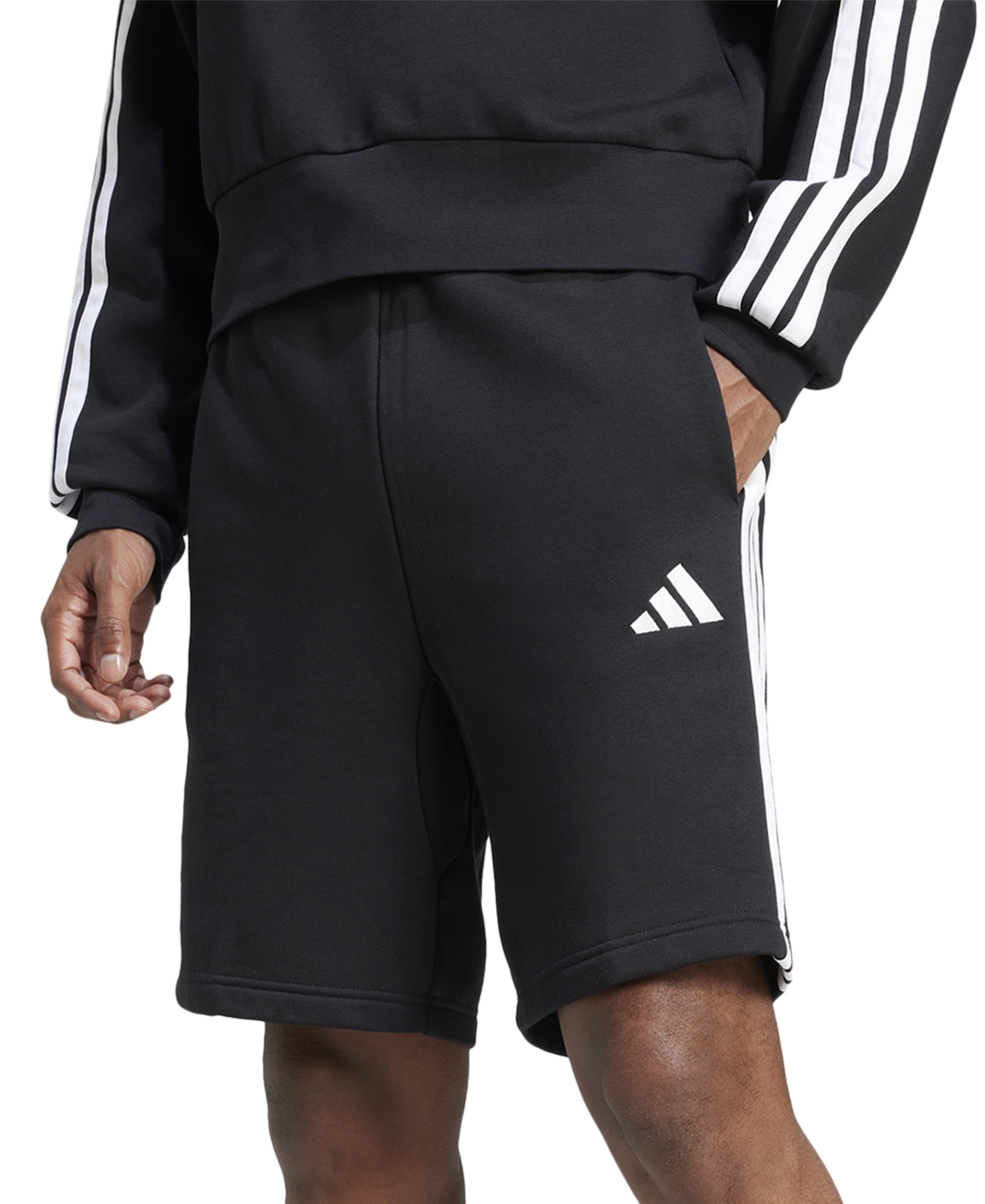 Click here for adidas Mens Essential Three Stripes Fleece Shorts... prices