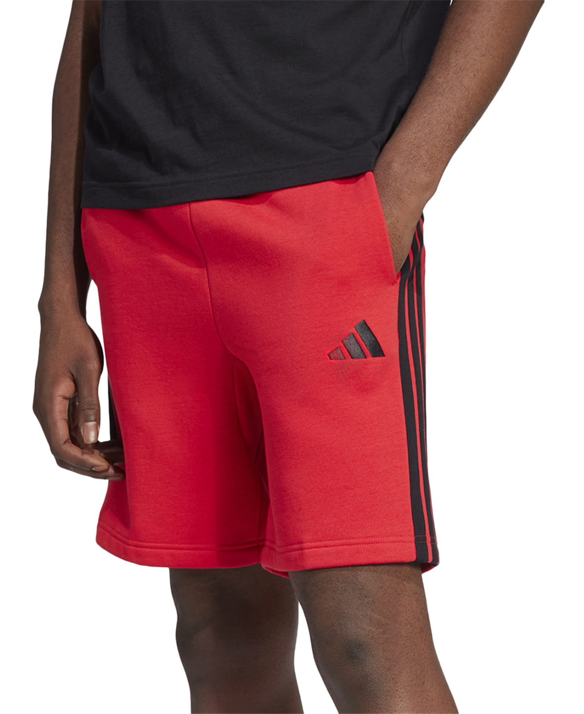 Click here for adidas Mens Essential Three Stripes Fleece Shorts... prices