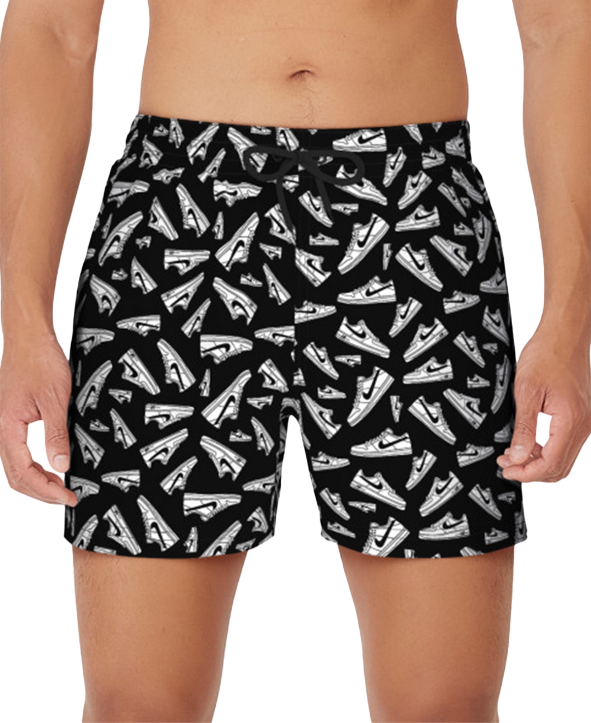 Click here for Nike Mens 5 Tossed Sneaker Volley Shorts - Black prices
