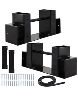 Firewood Log Rack Bracket Kit - Adjustable to Any Length - Closed-End ...