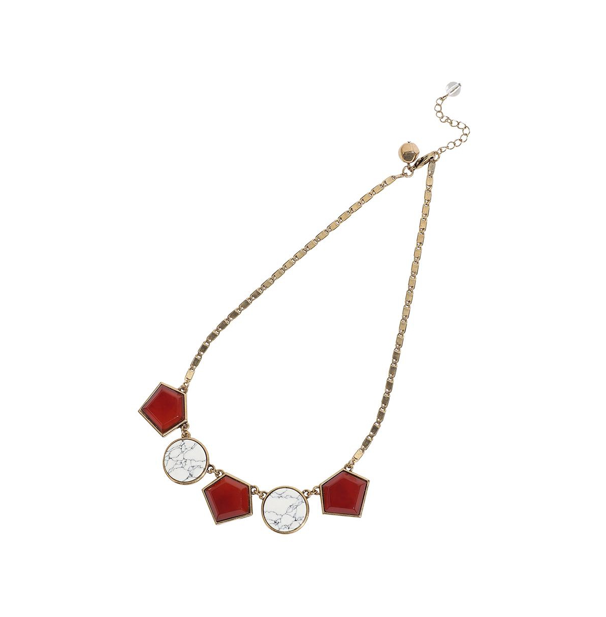 Click here for Party Stone Statement Necklace - Red prices