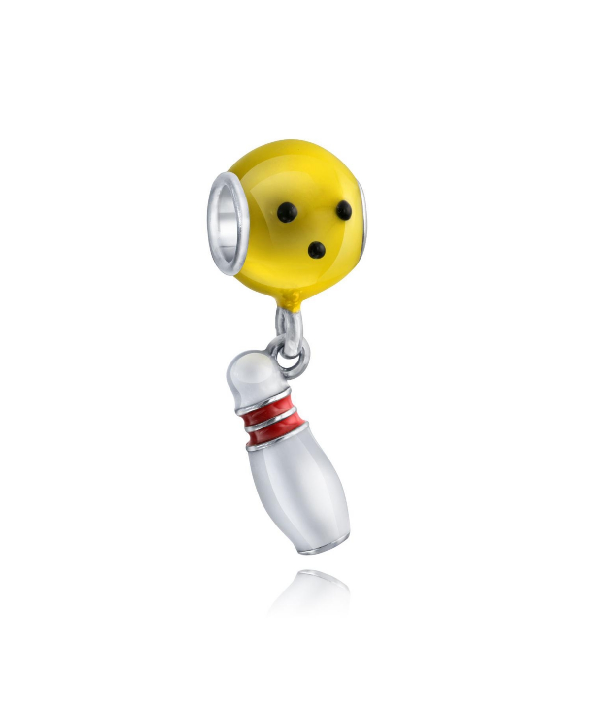 Click here for Bling Jewelry Bowling Ball Pin Sport Dangle Charm... prices