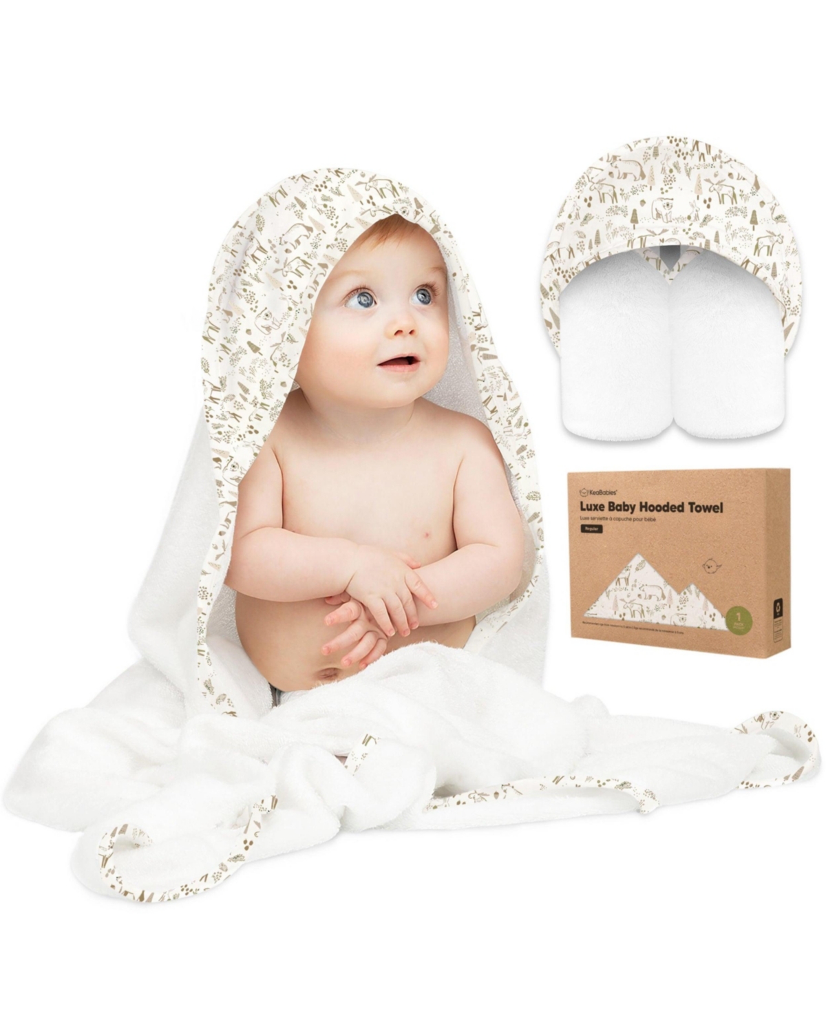 Click here for KeaBabies Luxe Baby Hooded Towel  Baby Bath Towel... prices