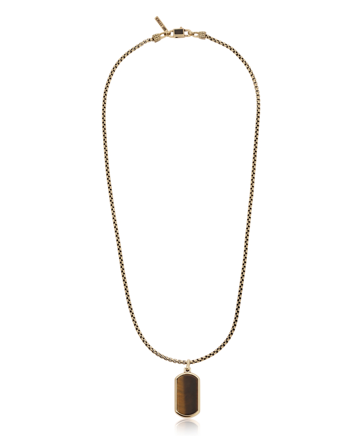 Click here for Ettika Set Stone Necklace - Gold  Tigers Eye prices
