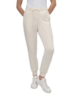 DKNY Sport Women's Zip-Cuff High-Rise Cotton Joggers - Macy's
