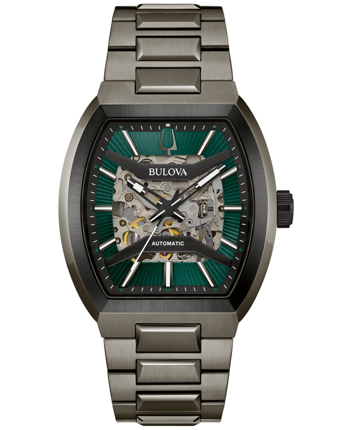 Click here for Bulova Mens Maquina Automatic Gray Stainless Steel... prices