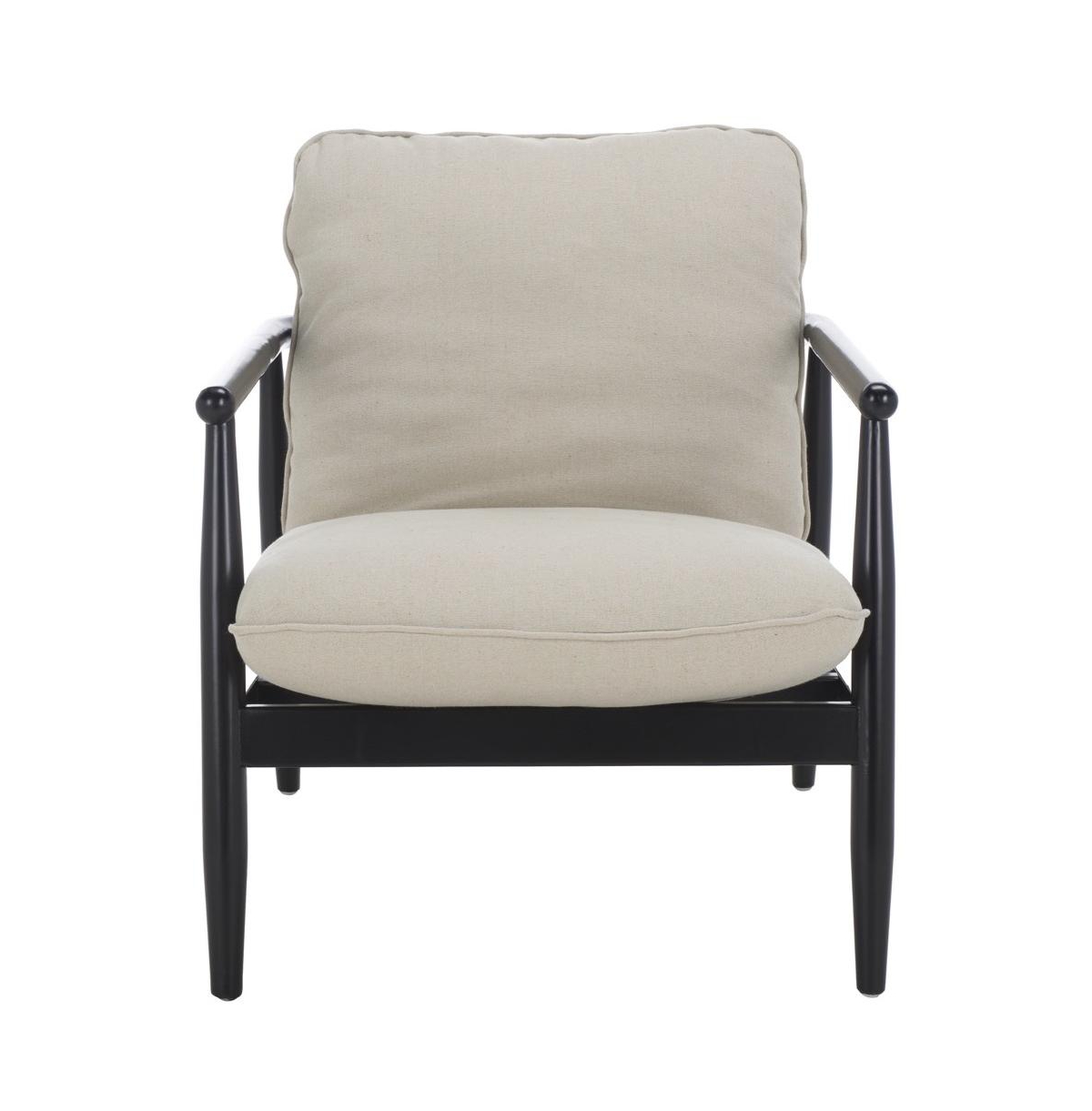 Click here for Amias Accent Chair - Grey / matte black prices