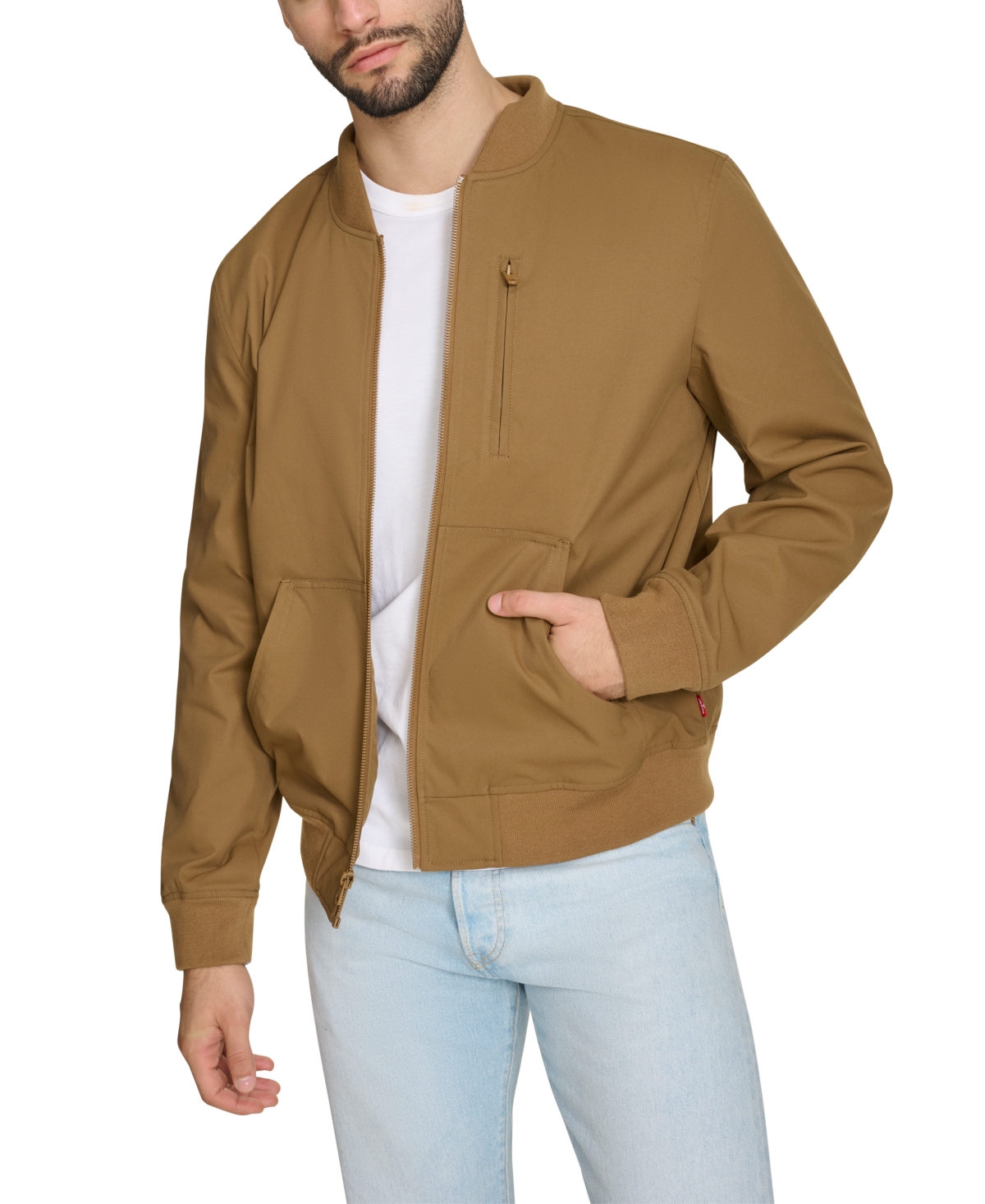 Click here for Levis Mens Military Bomber Jacket - Brown prices