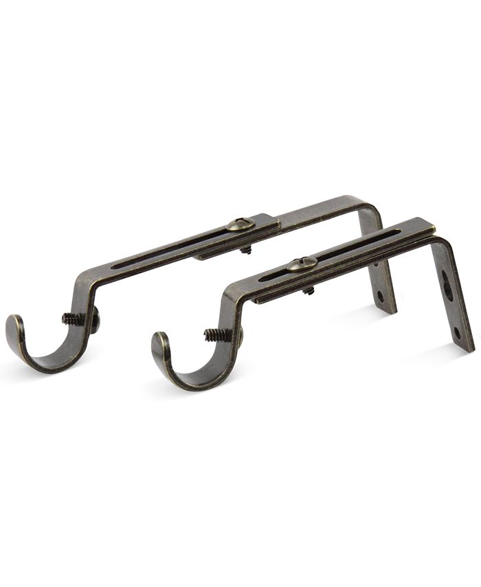 Rod Desyne Pair of Adjustable Wall Brackets for 3/4'' Rod - Macy's