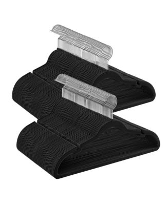 20-Pack Velvet Hangers, Non-Slip Suit Hangers with Shoulder Notches for ...