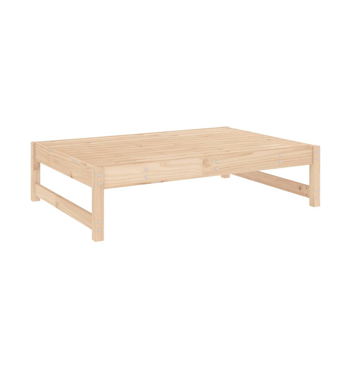 Click here for Patio Footstool 47.2x31.5 Solid Wood Pine - Brown prices