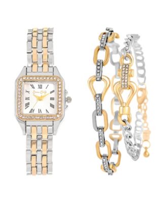 Jessica Carlyle Women's Quartz Two-Tone Alloy Watch, 26mm - Macy's