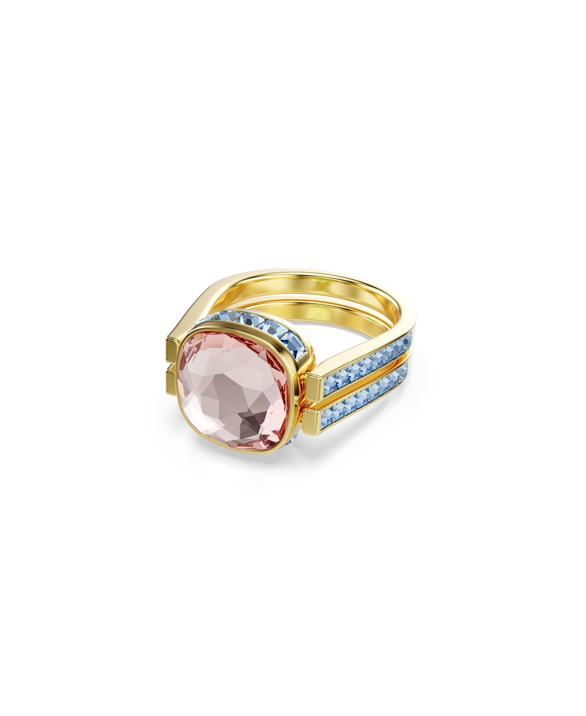 Click here for Swarovski Chroma Gold-Tone Plated Ring - Open Misc... prices