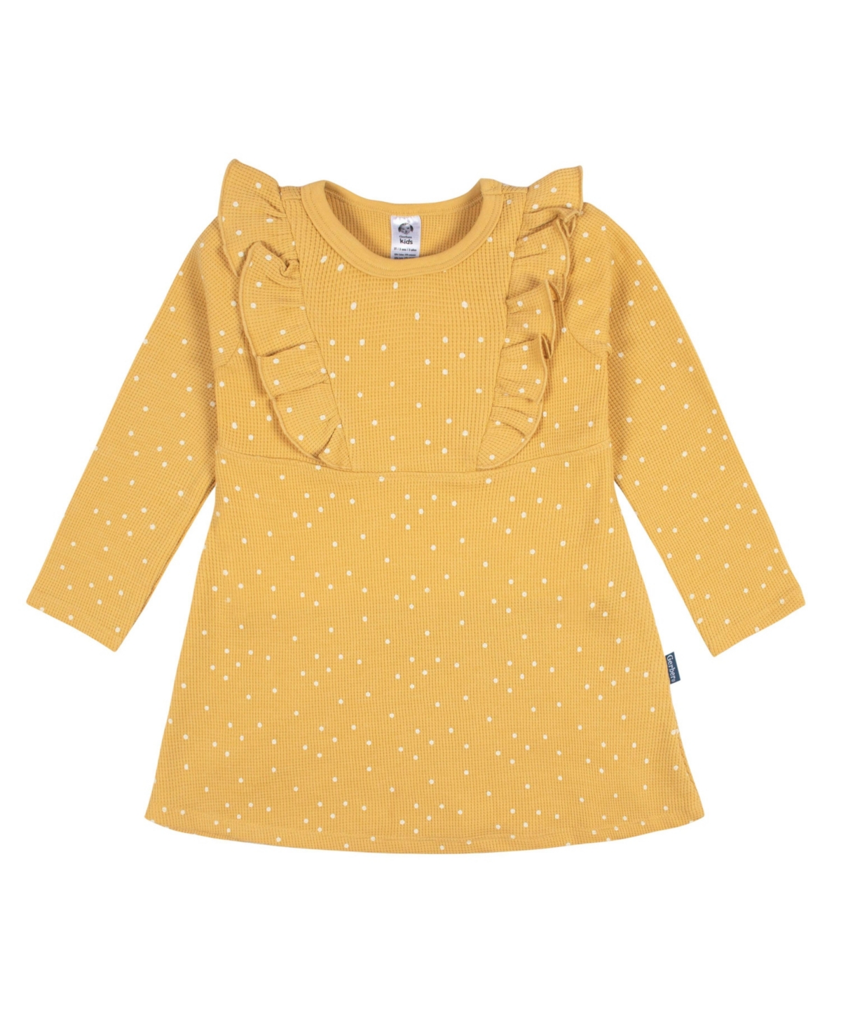 Click here for Gerber Baby Girls Long Sleeve Ruffle Dress - Yello... prices
