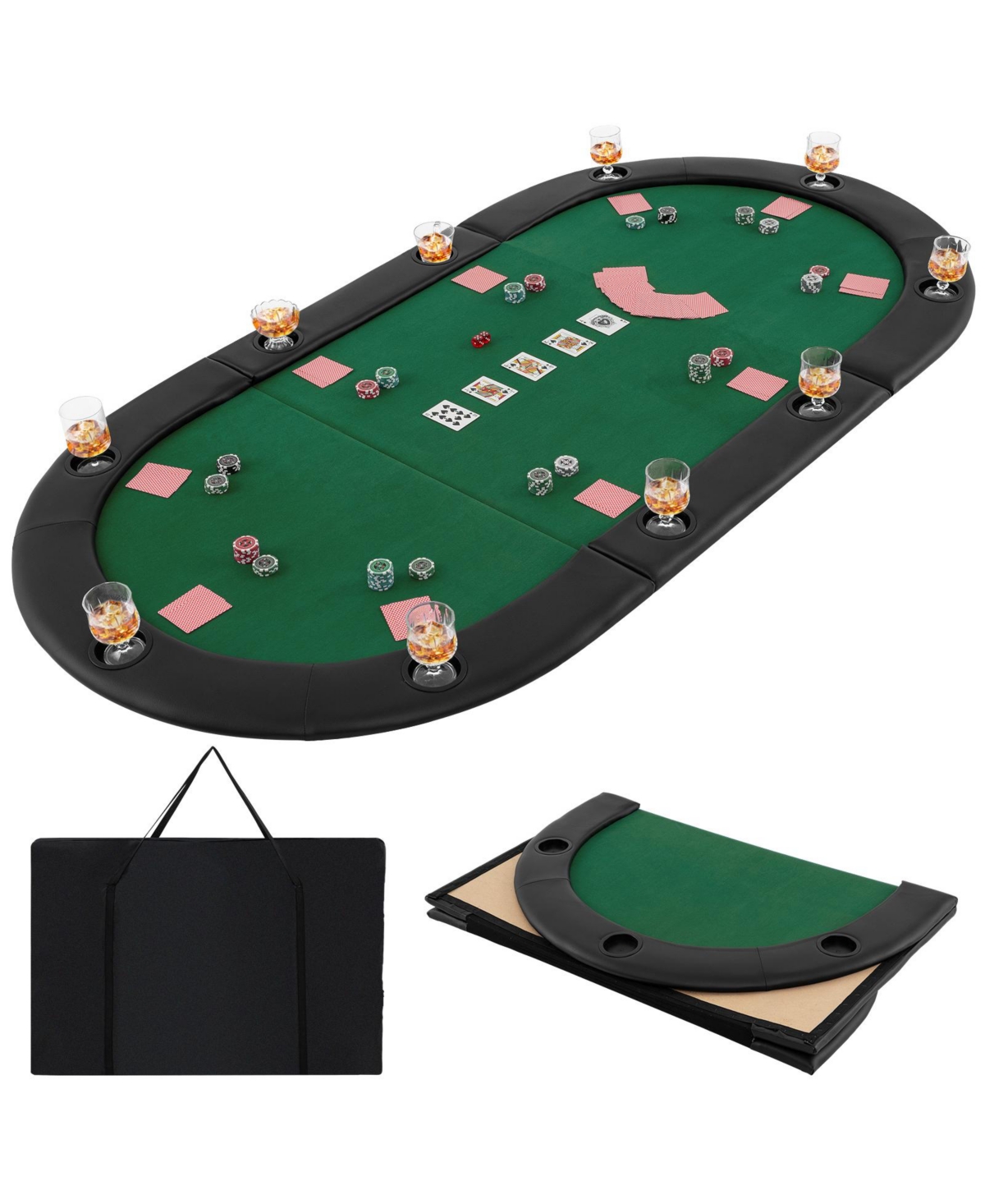 Click here for Portable 84 x 42 Inch 10-Player Foldable Padded Po... prices