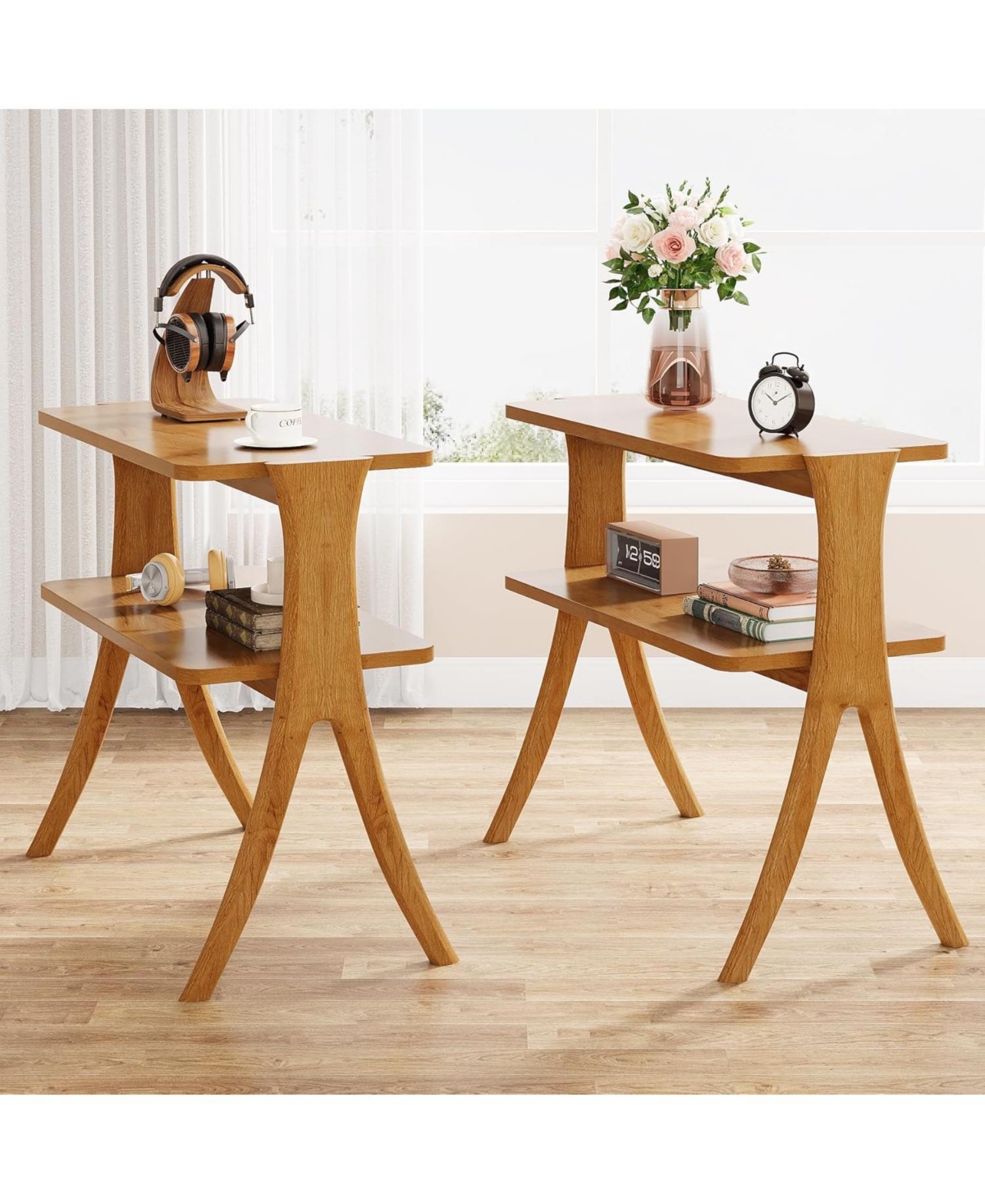 Click here for Tribesigns Narrow Side Table Set for Living Room -... prices
