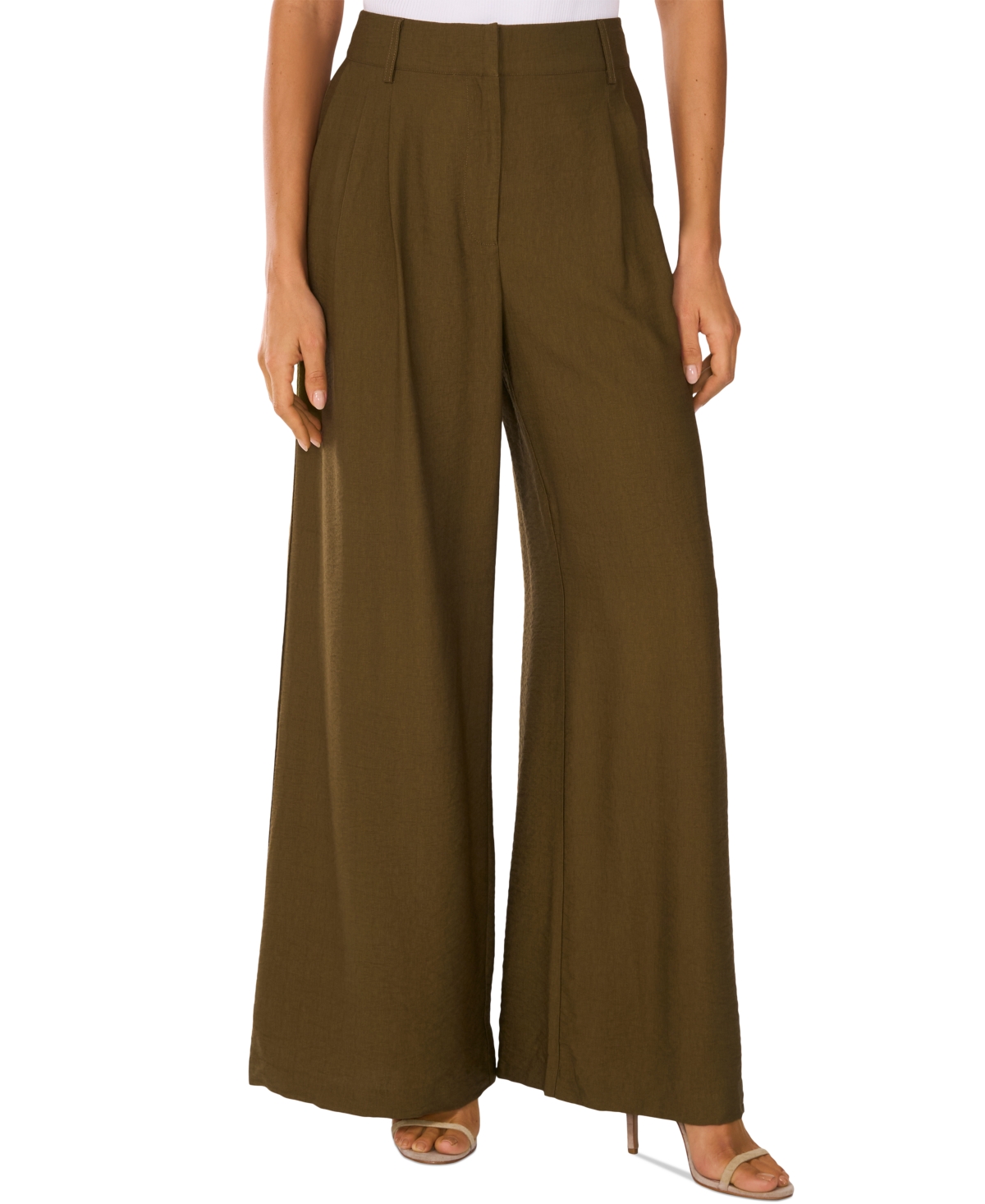 Click here for Vince Camuto Womens Wide-Leg Pants - Dark Olive prices